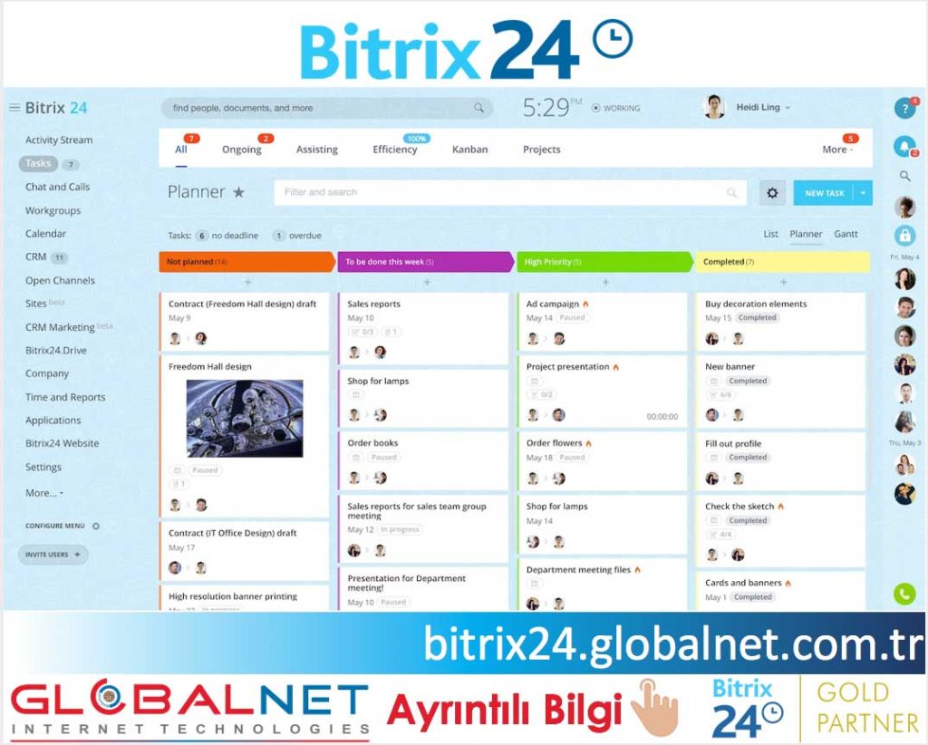 Bitrix24’te Görev (Task) ve Proje Yönetimi - GLOBALNET Software + Services